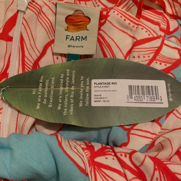 FARM Rio | Dresses | Farm Rio Anthropologie Graphic Floral Print Dress ...